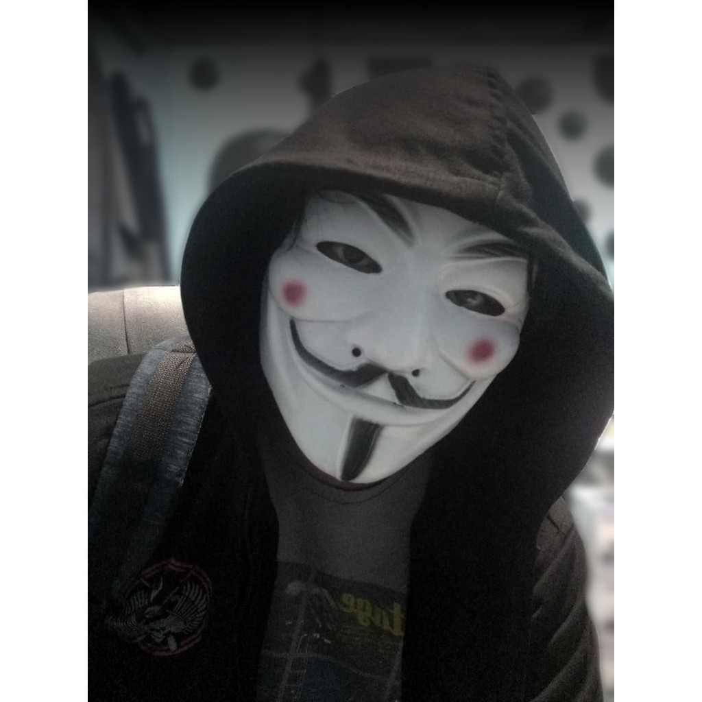 Jual Topeng Anonymous / Topeng Hacker (wajib tambahkan bublewarb ...