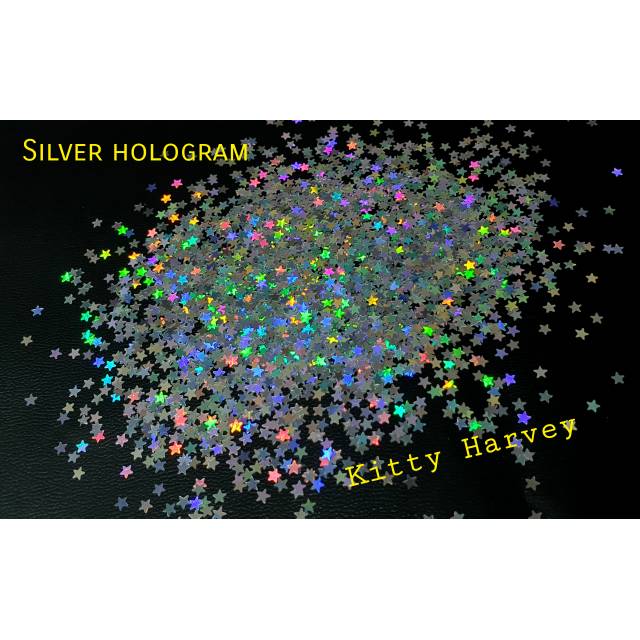 Jual [10Gram] Glitter Bintang Silver Hologram | Shopee Indonesia