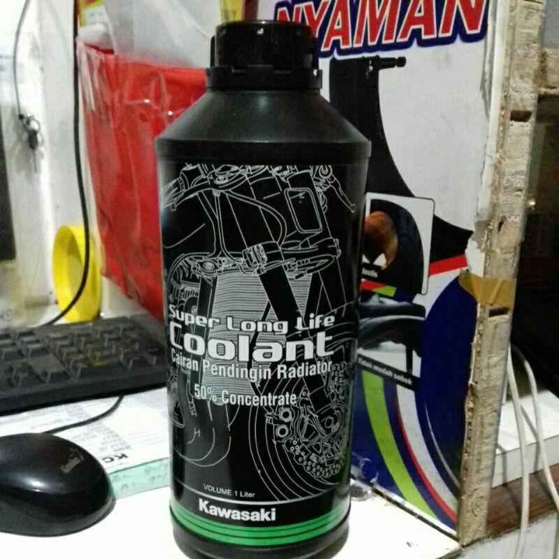Jual air radiator cooland kawasaki super long life 1liter Kawasaki Long ...