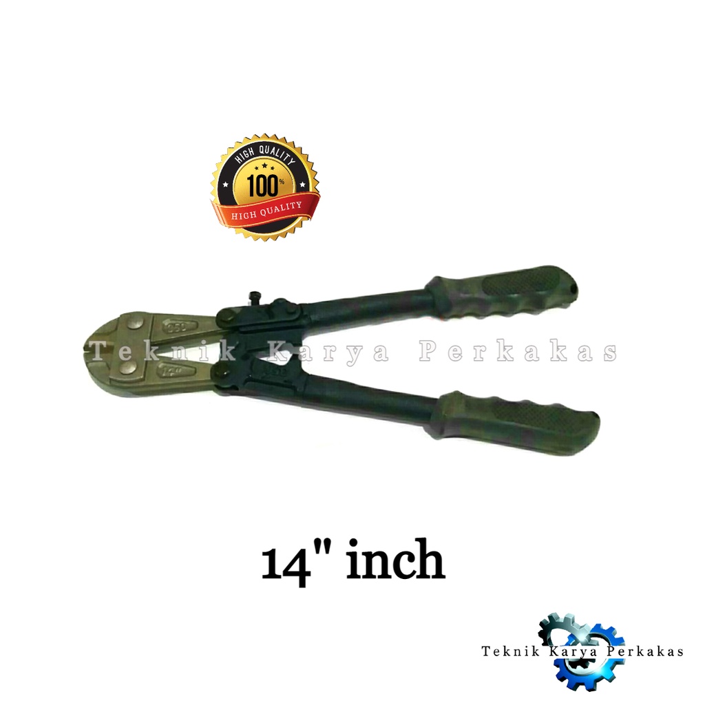 Jual Bolt Cutter Gunting Potong Baja Besi gagang karet Tang Potong 14 ...