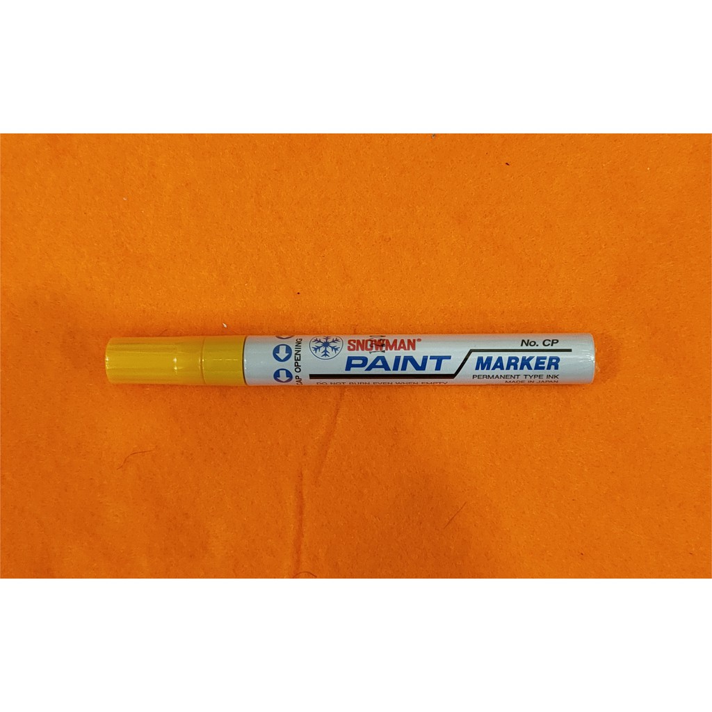 Jual SPIDOL PAINT MARKER SNOWMAN CP - 12 YELLOW / KUNING | Shopee Indonesia