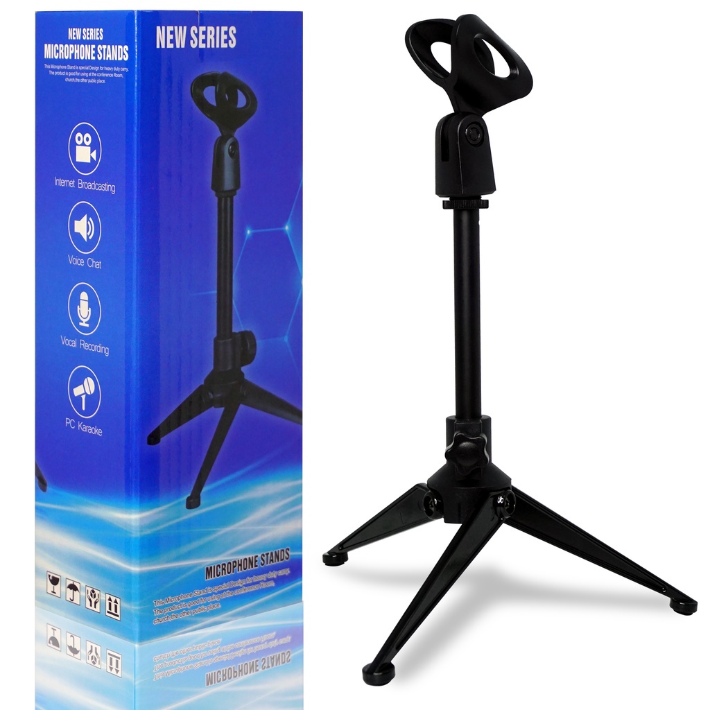 Jual Stand Tiang Mic Stand Mini Standing Microphone Microfon Noise Bisa ...