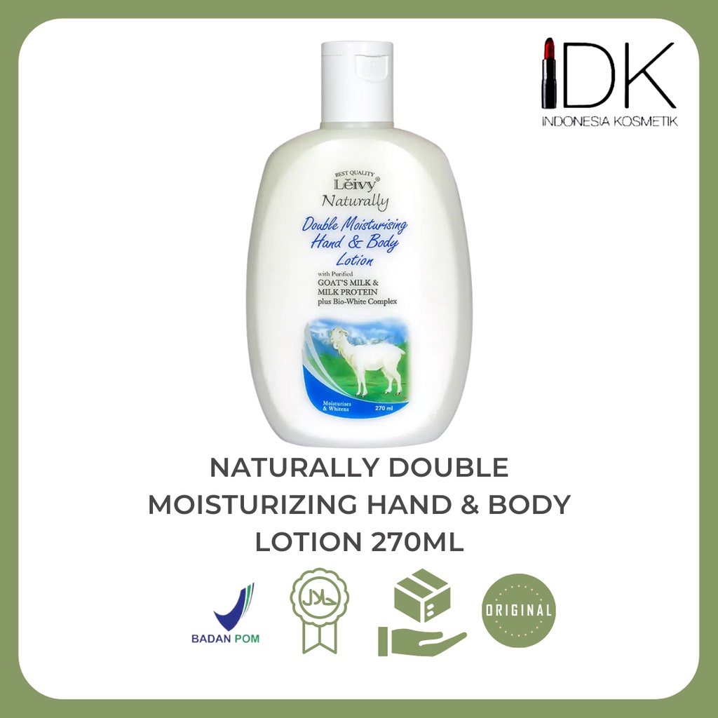 Jual Leivy Naturally Double Moisturising Hand & Body Lotion 270ml ...
