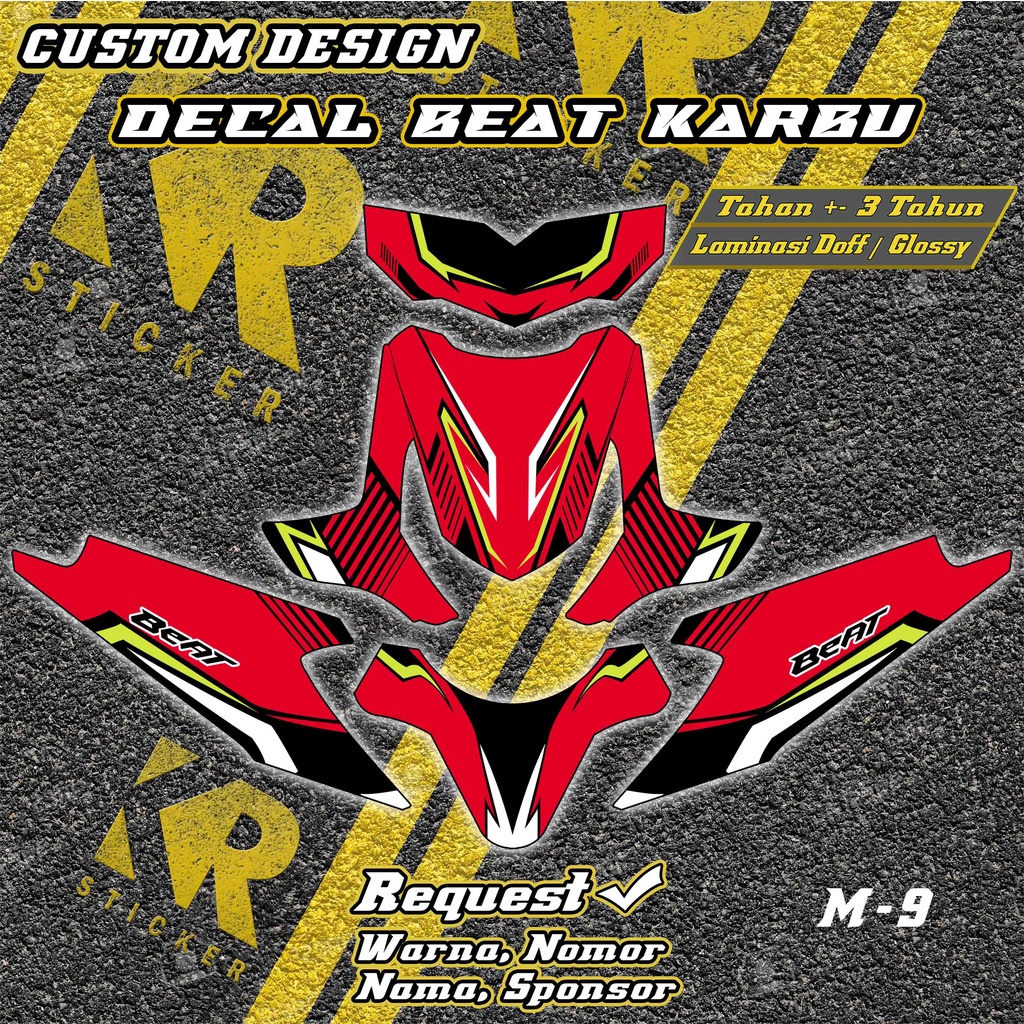 Jual Stiker Decal Beat Karbu fullbody Custom Desain | request warna ...
