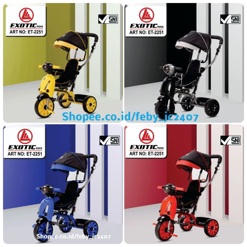 Jual Sepeda Roda 3 Tiga EXOTIC sepeda stroller exotic et 2251 model ...
