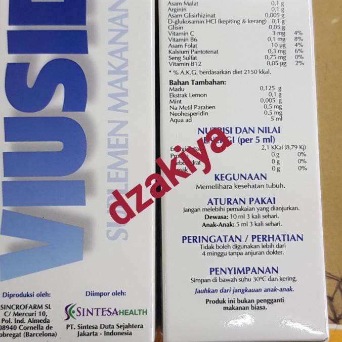 Jual viusid sirup 100ml | Shopee Indonesia