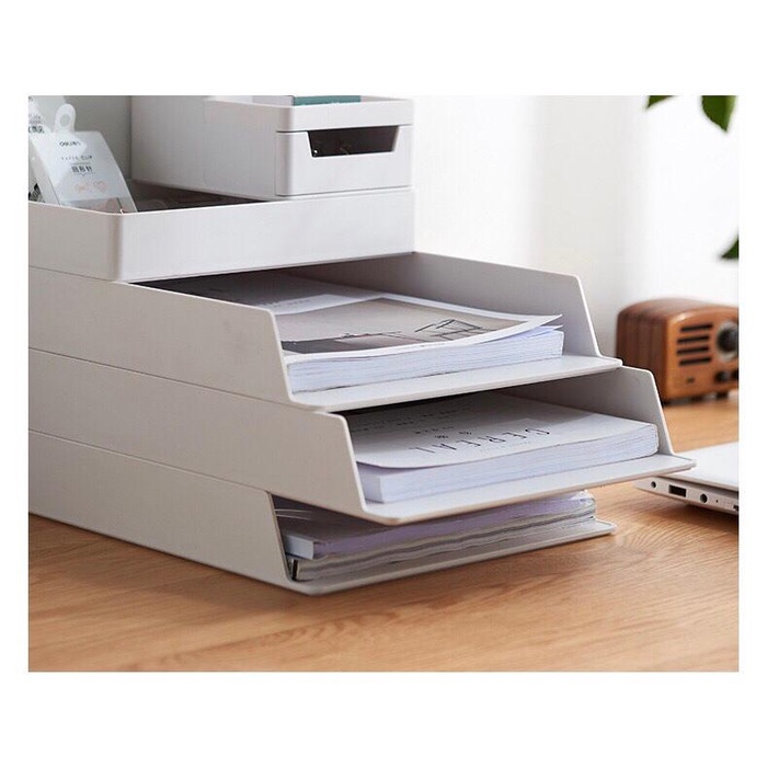 Jual File-Box- Desktop Organiser Dokumen Kantor Tray - Pencilholder/Gr ...