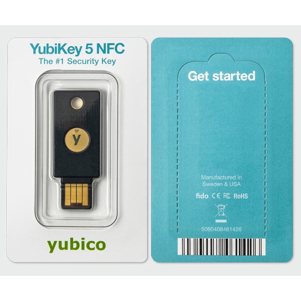 Jual YubiKey 5 Series 5 NFC/5C NFC FIDO2 Certified Hardware Security ...