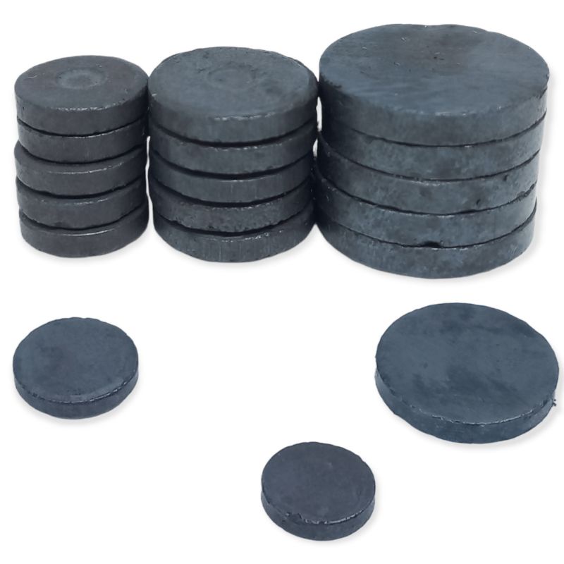 Jual Magnet hitam bulat polos 2 sisi bulak balik per 10 pcs | Shopee ...