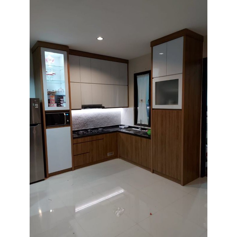 Jual KITCHEN SET HPL KAYU/KITCHEN SET CUSTOM/KITCHEN SET MINIMALIS ...
