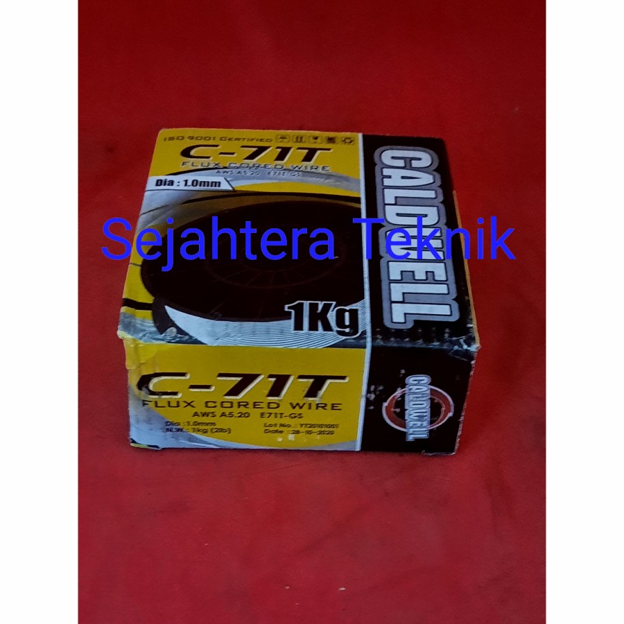 Jual CALDWELL 1 MM Kawat Las MIG Co2 1,0 mm Tanpa Gas Flux Core 1KG ...