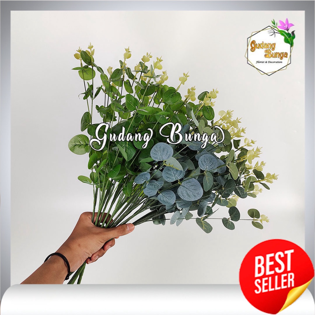 Jual Daun Dollar Cabang 16 Tiruan Artificial / Daun Eucalyptus ...