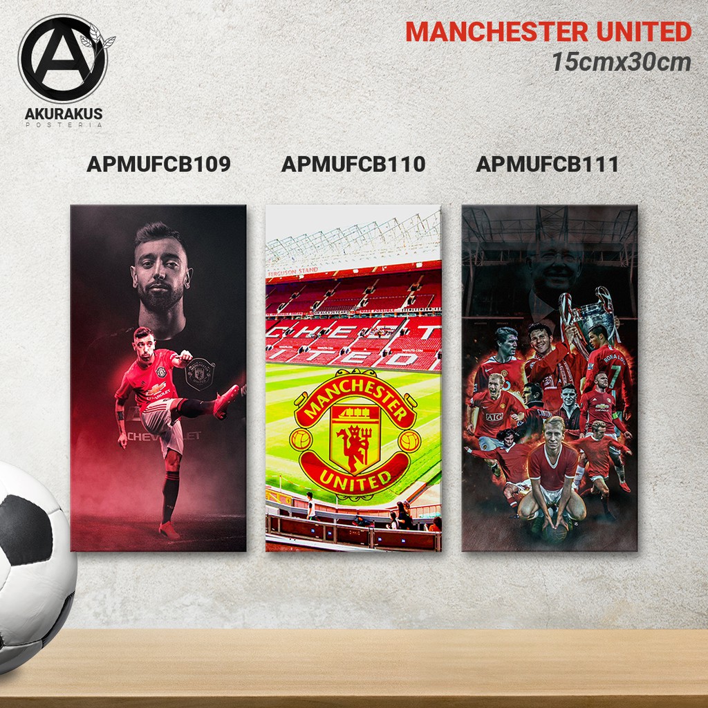 Jual WALL DECOR HIASAN DINDING POSTER KAYU MANCHESTER UNITED MUFC ...