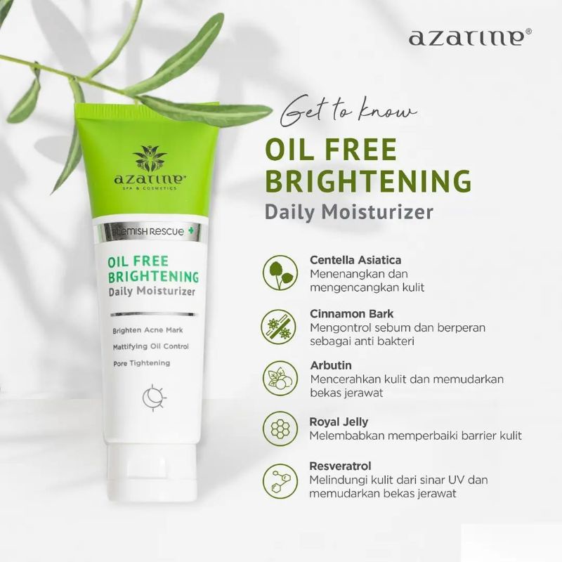 Jual azarine oil free moisturizer pelembab | Shopee Indonesia
