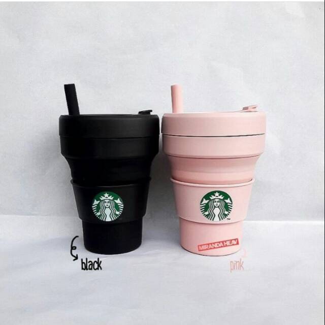 Jual Starbucks x Stojo Black / Pink Venti | Shopee Indonesia