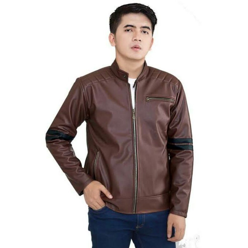 Jual Produk original made in Indonesia Jacket kulit sintetis ...