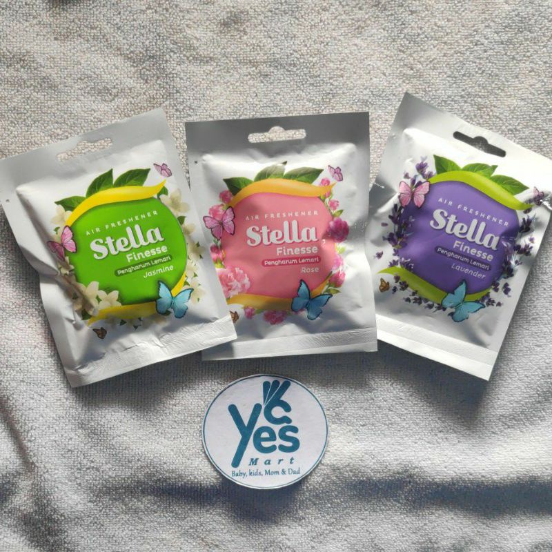 Jual COD Stella Pengharum lemari Laci gantung baju stela floral breeze ...