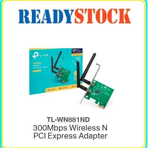 Jual TPLink TL-WN881ND 300Mbps Wireless N PCI Express Adapter | Shopee ...