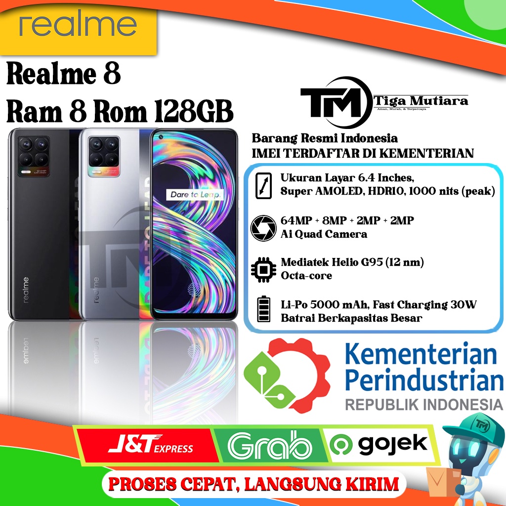 Jual Realme 8 4G | 5G Ram 8 Rom 128GB | Shopee Indonesia