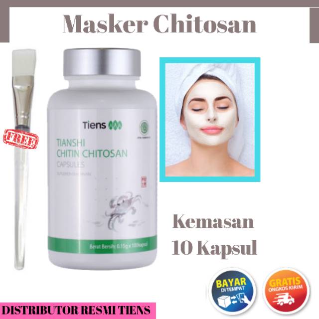 Jual Tianshi Chitosan Kapsul / masker Anti Jerawat / Kemasan Ecer 10 ...