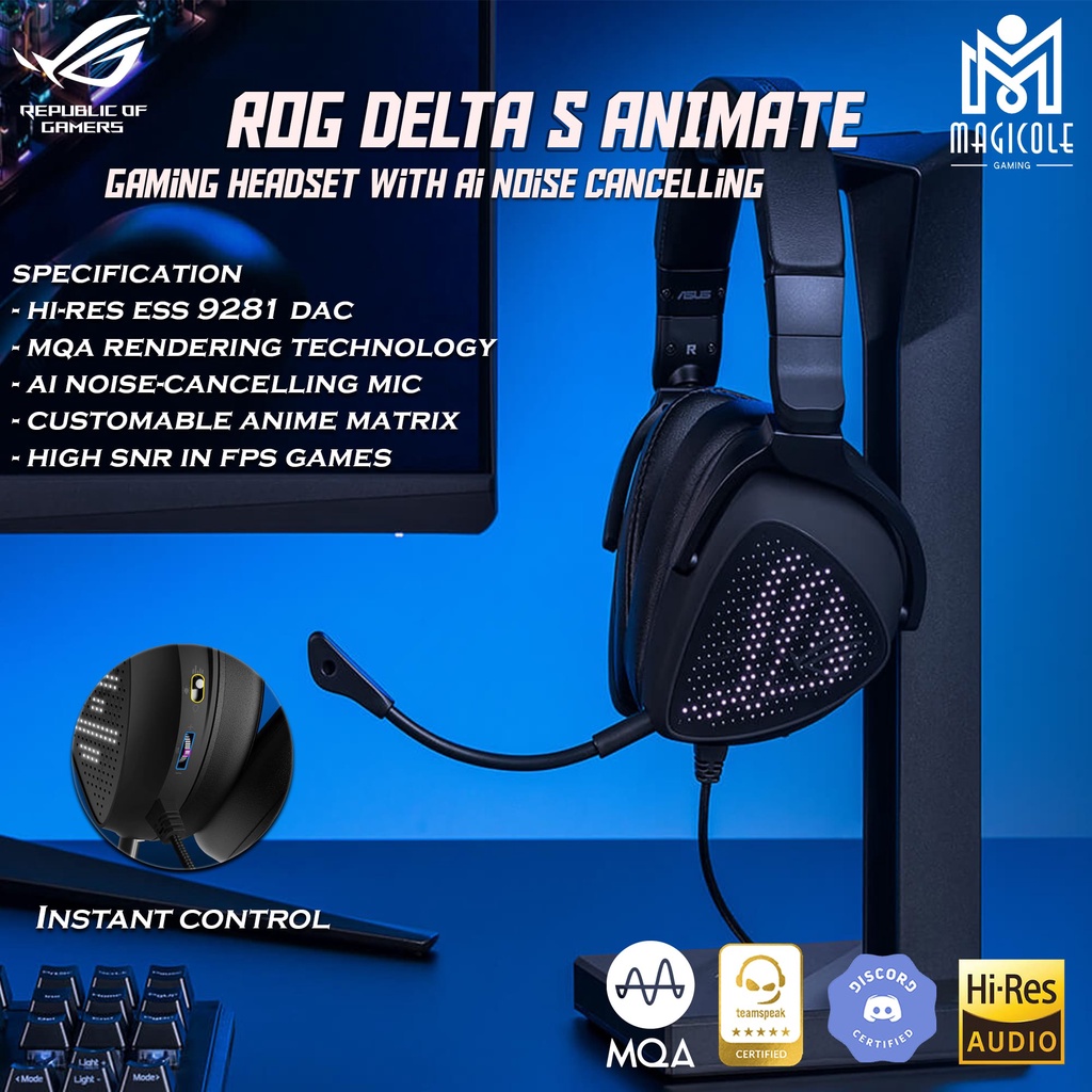 Jual ASUS ROG Delta S Animate Lightweight USB-C Anime Matrix Gaming ...