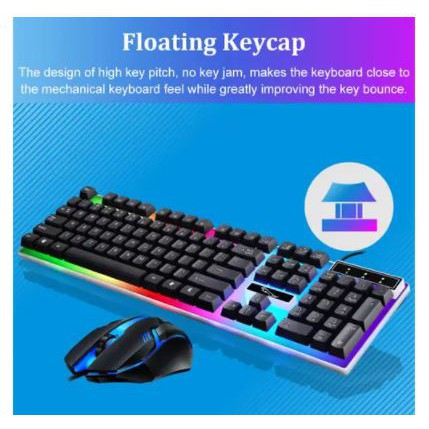 Jual G21B Set Keyboard Mouse Kabel USB Keyboard Mouse Gaming RGB USB ...
