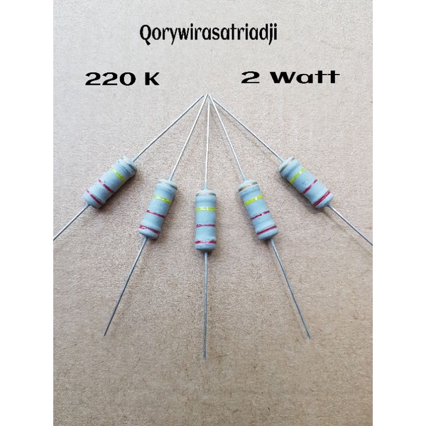 Jual Resistor 220K 2 Watt Resistor 220 K 2 Watt 50pcs | Shopee Indonesia