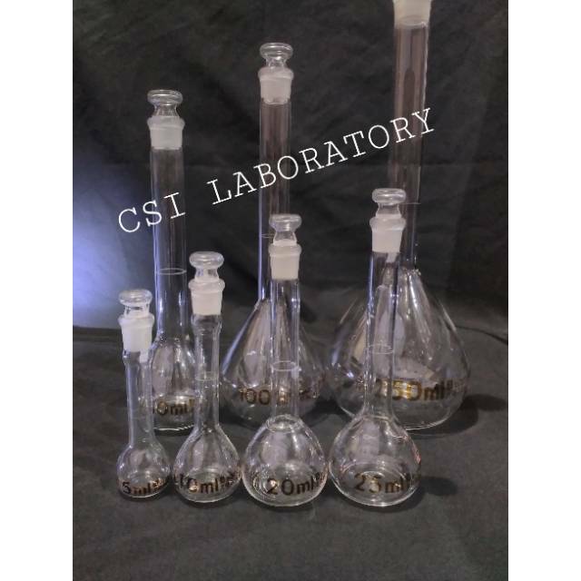 Jual Labu Ukur-Volumetric Flask with Glass Stopper 5ml PYREX | Shopee ...