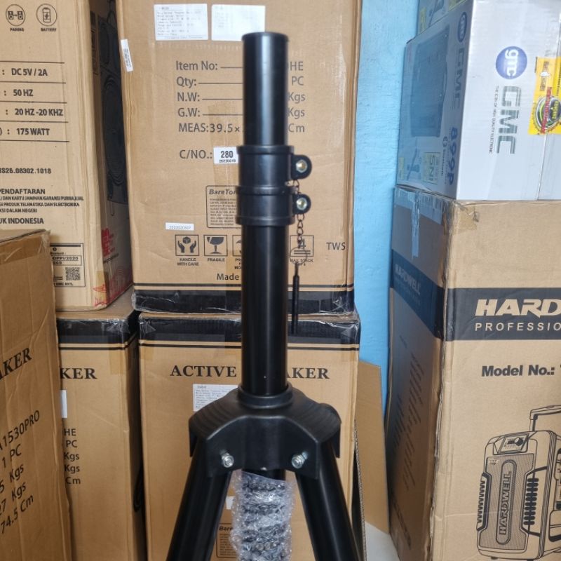 Jual Stand Speaker Aktif Portable Full Besi Tebal Tripod Speaker Besi ...