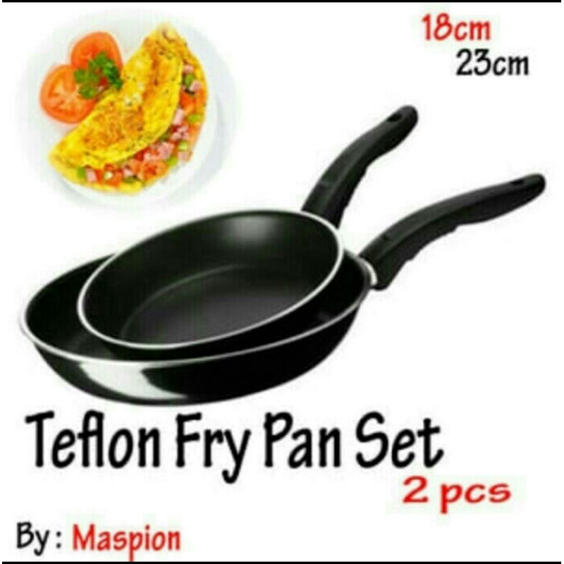 Jual alat tempat masak goreng penggoreng teflon maspion double fry pan ...
