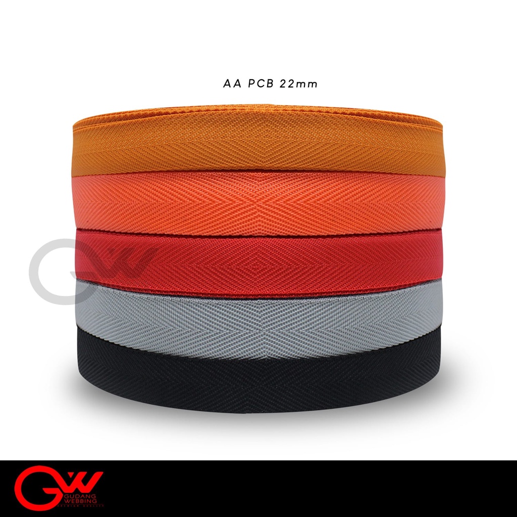 Jual Tali Webbing - PCR CB 2,2cm HITAM - ECERAN 1meter | Shopee Indonesia