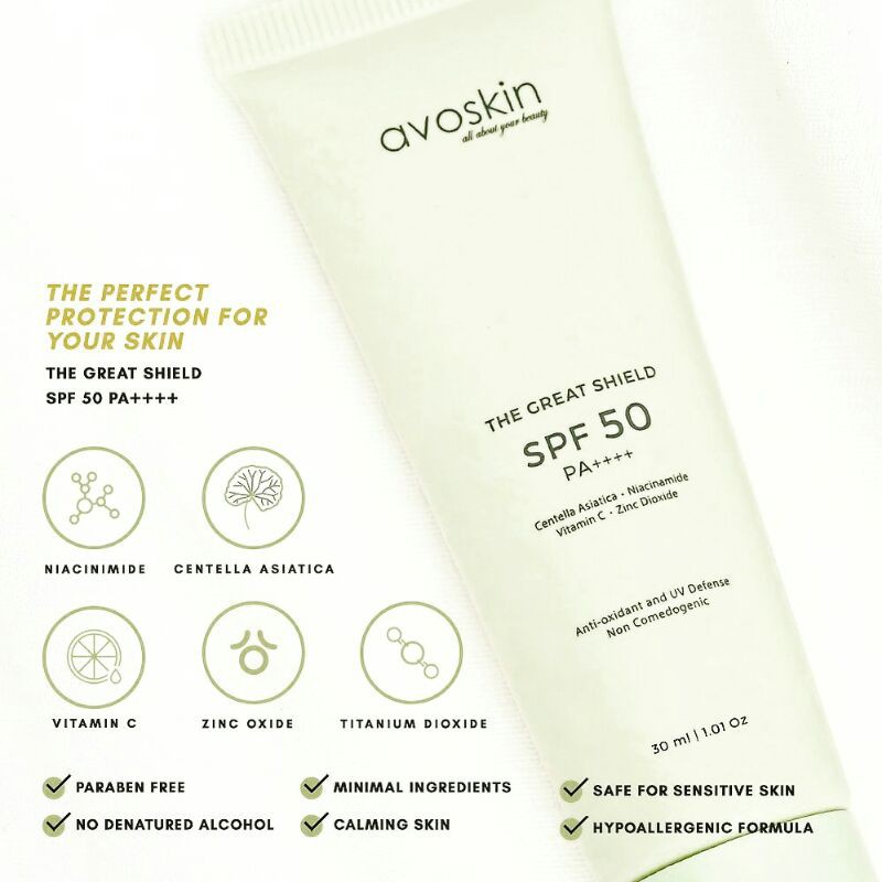Jual Avoskin The Great Shield Sunscreen 30 ML | Shopee Indonesia