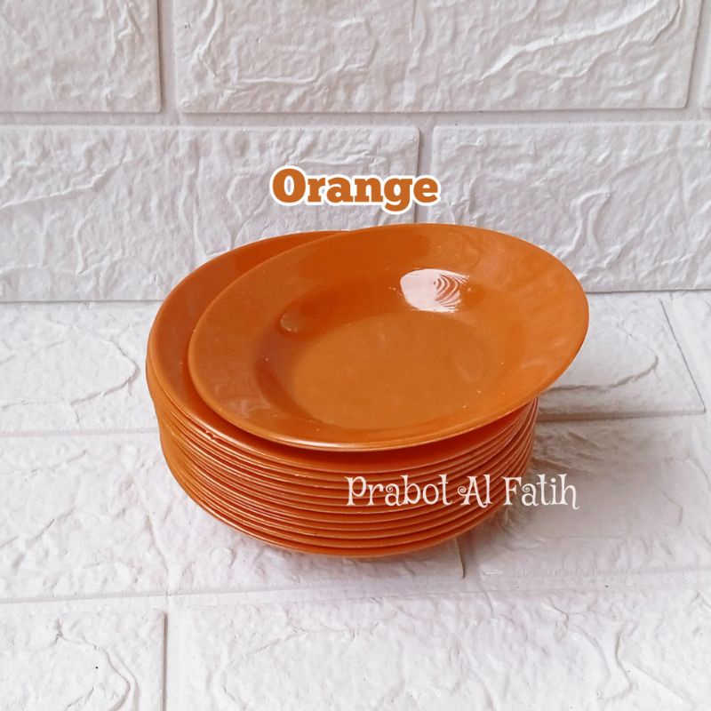 Jual Pisin / Piring Kecil Semi Melamin Ukuran 5 Inchi Warna Merah ...