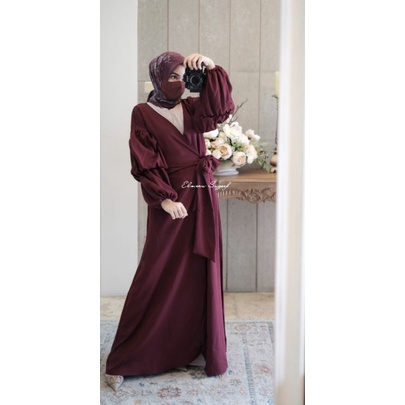 Jual MAXI OUTER MAROON (VEL) | Shopee Indonesia