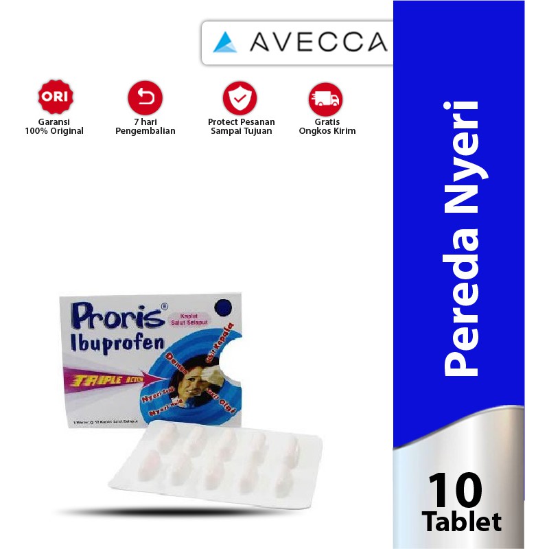 Jual (Isi 2 ) Proris Ibuprofen 20 Kaplet / Demam / Nyeri Otot / Sakit ...