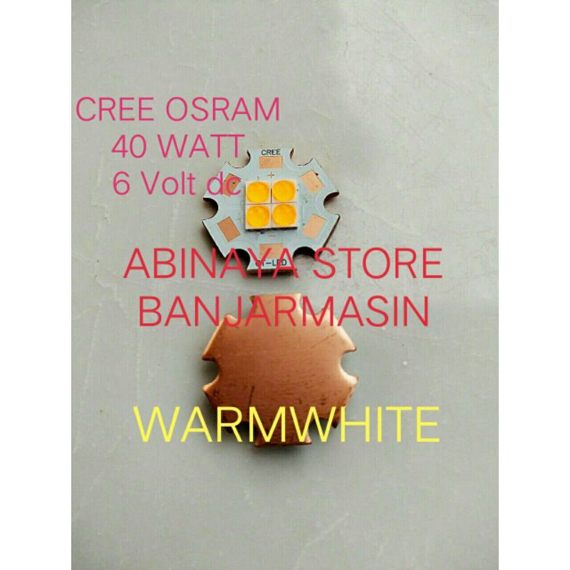 Jual HPL 40W 6v 8A / 12v 4A High Power Led CREE OSRAM 40 Watt 6 12 volt ...