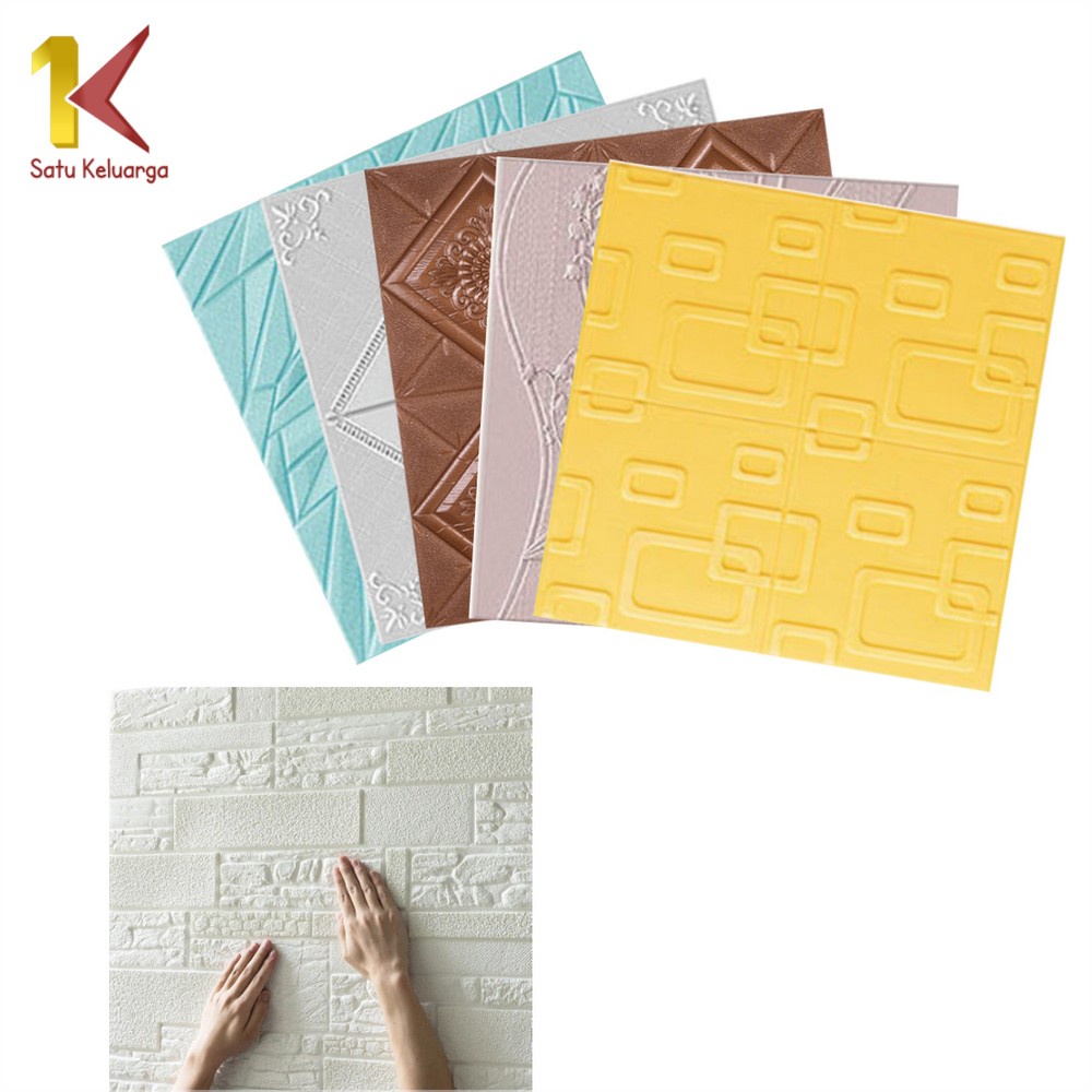 Jual Satu Keluarga Walpaper Dinding Bata C217 - C224 Wallpaper 3D Foam ...