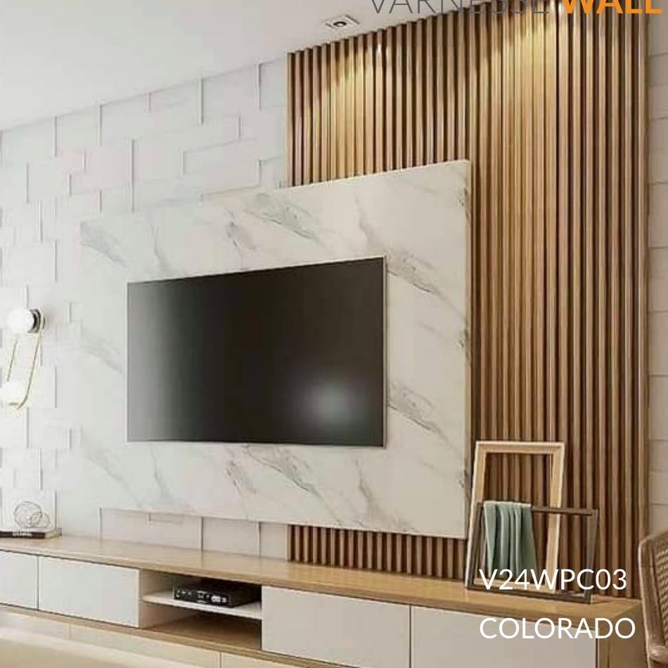 Jual VARNESSE FLUTED WOOD PANEL WPC 24MM WALLPANEL 15CM X 150CM Model ...