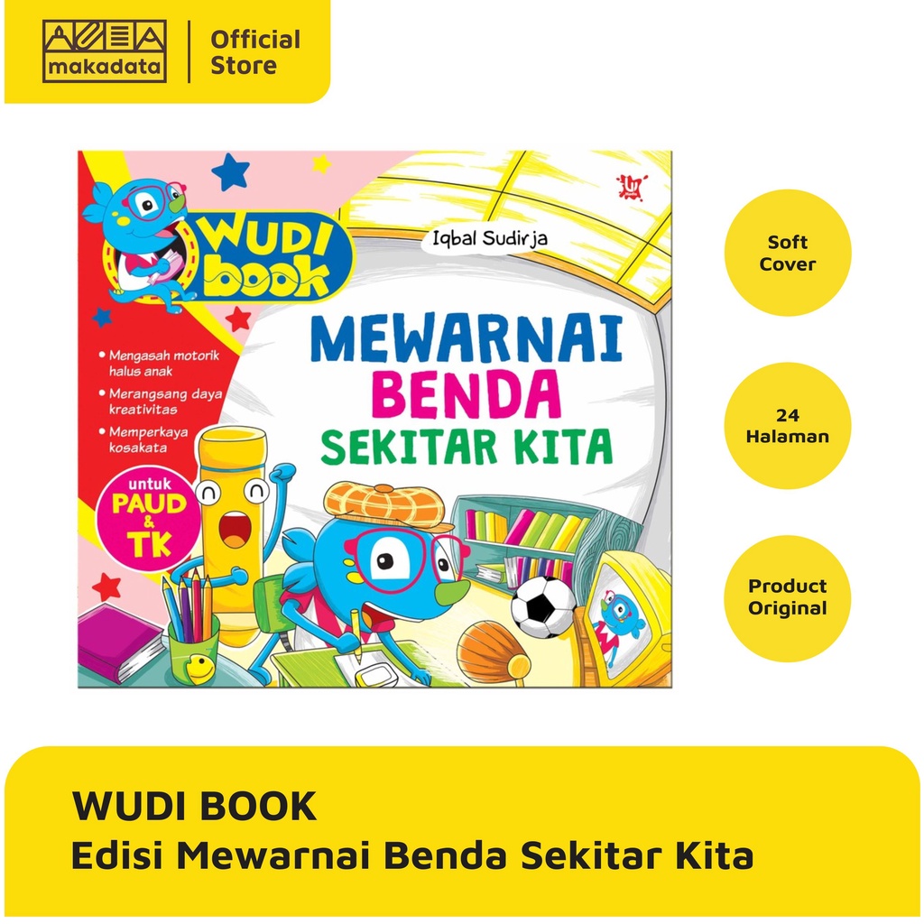Jual COLORING BOOK / BUKU MEWARNAI WUDI BOOK ( MEWARNAI BENDA SEKITAR ...