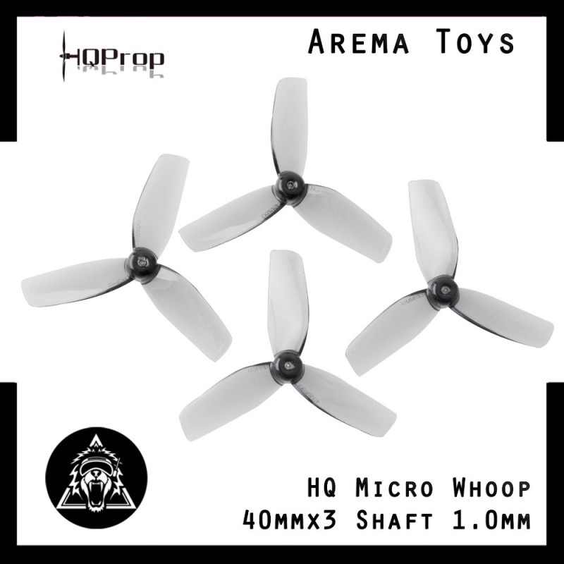 Jual HQ Micro Whoop Prop 40mm 3 Blade 1mm Shaft 1 set Propeller HQProp ...