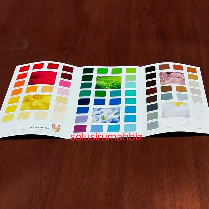 Jual COLOR CARD COLOUR CAT NIPPON PAINT bee brand 1000 PAINT KARTU ...