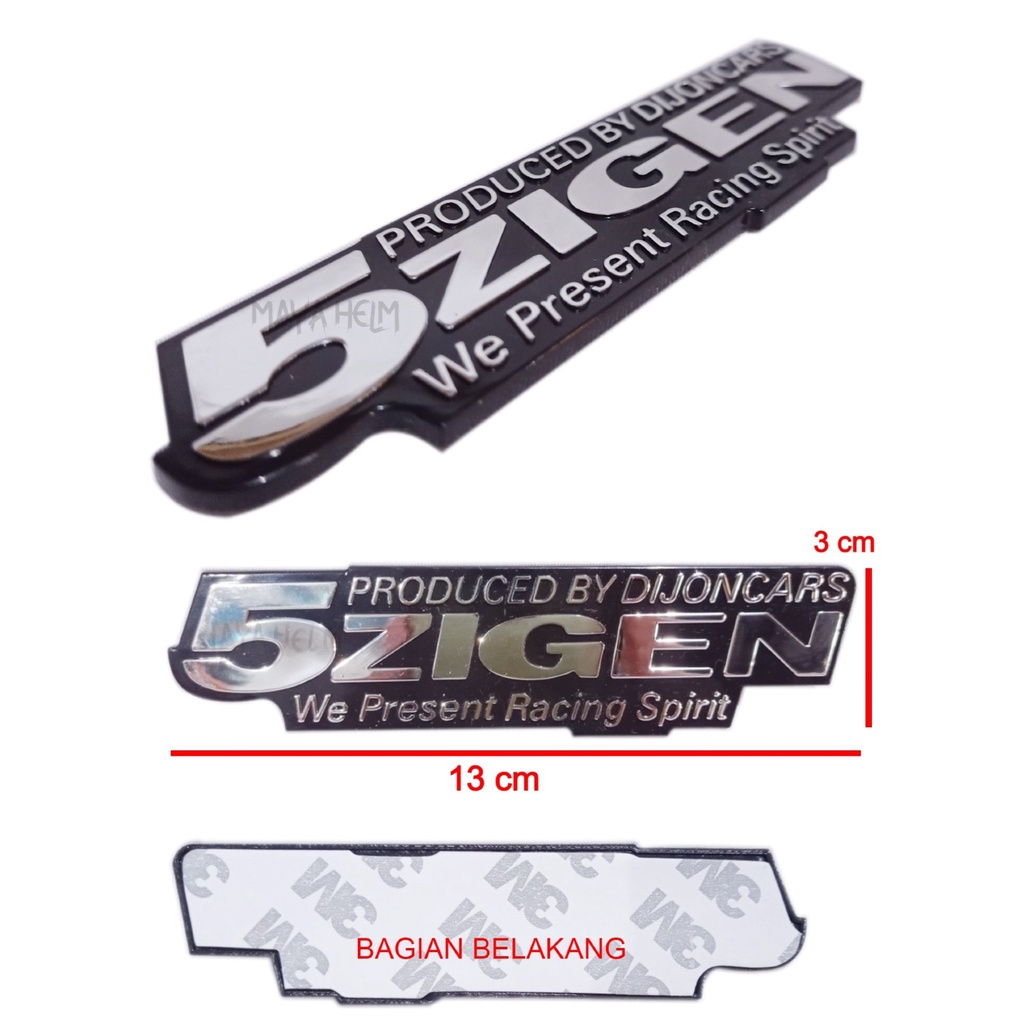 Jual Emblem Logo Mobil 5Zigen 5 Zigen Black Chrome Bahan Plastik Tebal | Shopee Indonesia