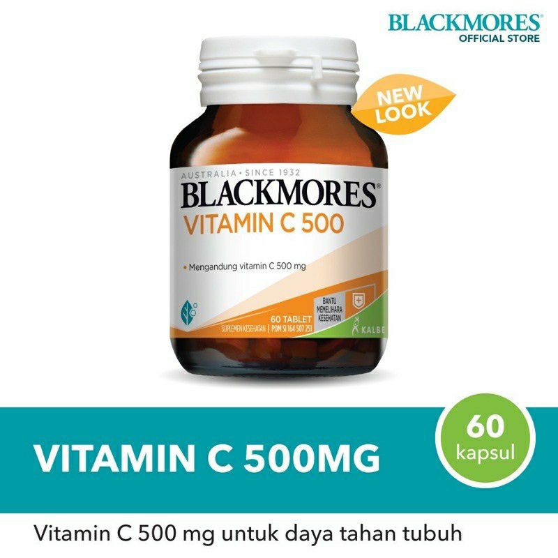 Jual Blackmores Vitamin C 500 mg 60 tab (Daya Tahan Tubuh) | Shopee Indonesia