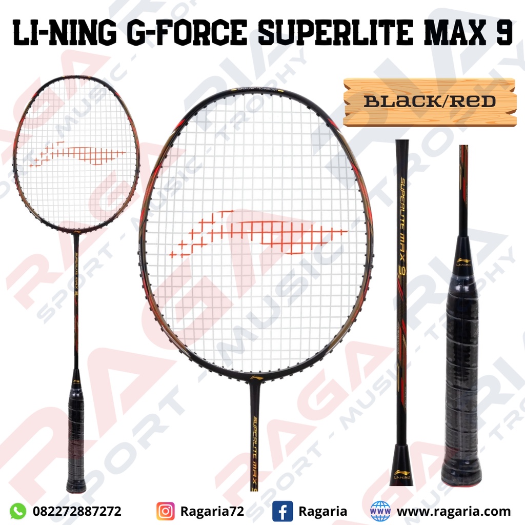 Jual Raket Badminton LI-NING G-FORCE SUPERLITE MAX 9 | Shopee Indonesia