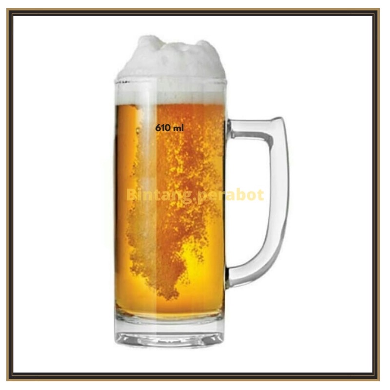 Jual Gelas Gagang Kaca Jumbo 800-1000 ml / Gelas Kaca Besar / Gelas ...