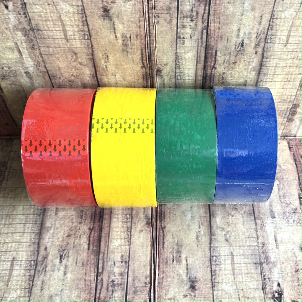 Jual Lakban OPP Star Tape Warna Merah Kuning Hijau Biru 48mm x 80 yard ...