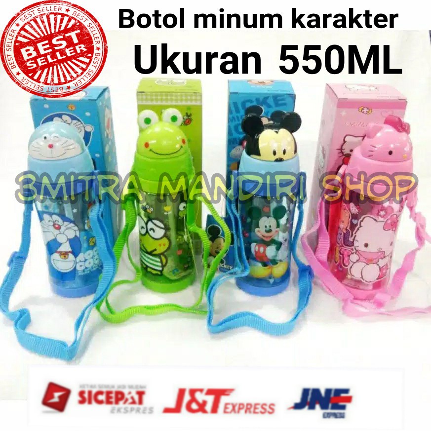 Jual Botol minum sedotan anak karakter 550ml | Shopee Indonesia