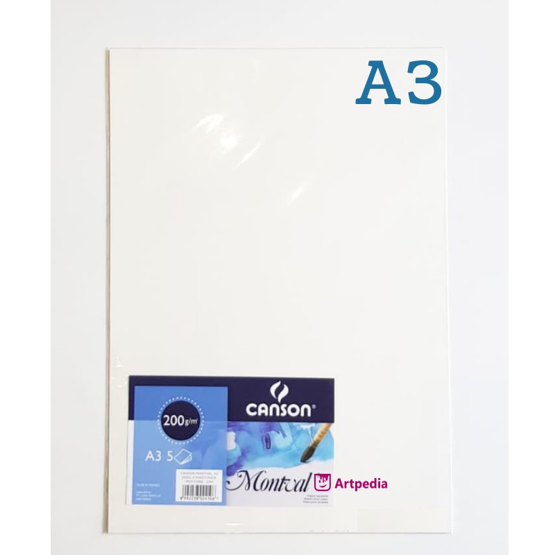 Jual Canson Montval A3 200gsm 5 Sheet - Watercolour paper Montval A3 ...
