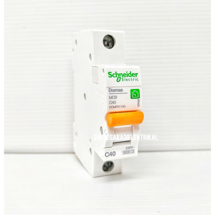 Jual MCB SCHNEIDER DOMAE 1 PHASE 6A 10A 16A 20A VARIAN | Shopee Indonesia