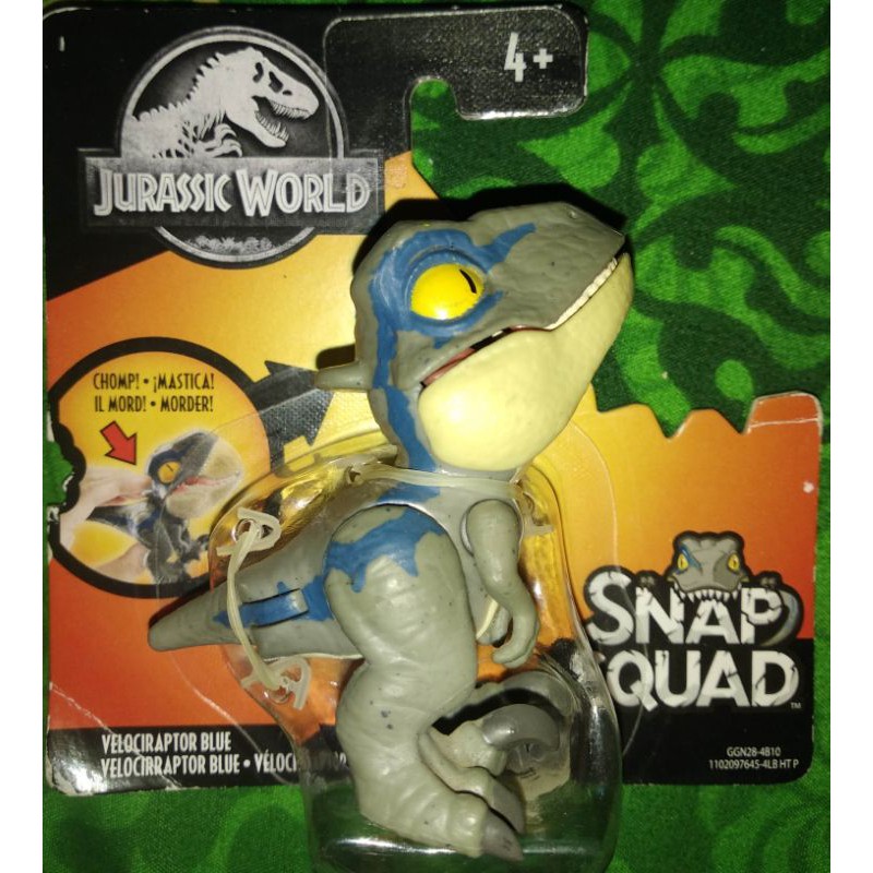 Jual Jurassic World Dino Snap Squad Velociraptor Blue | Shopee Indonesia